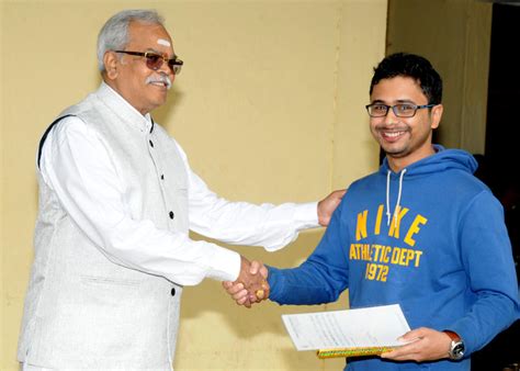 Saptarshi Das On Linkedin Felicitation By Dr T V Subbarao Chairperson