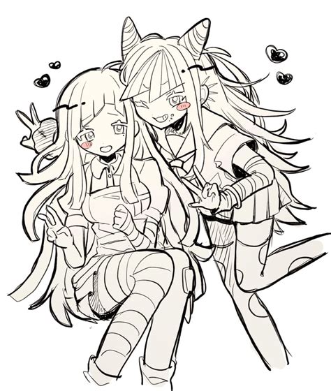 Tsumiki Mikan And Mioda Ibuki Danganronpa And 1 More Drawn By Ameko53133 Danbooru