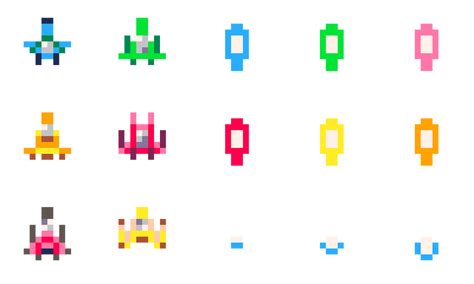 Pico 8 Shmup Player Asset Pack By Craftdroid