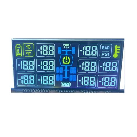 custom size panel positive digital lcd screen 6 digit 7 segment lcd