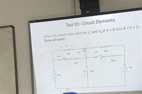 Solved Test Circuit Elements Draw The Circuit And Solve Chegg Com
