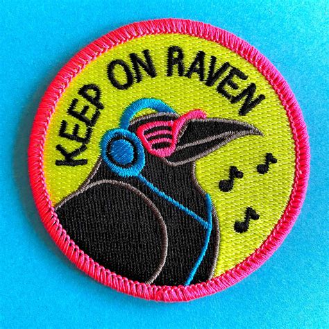 Keep On Raven Iron On Patch Hello Dodo