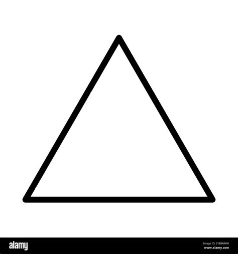 Triangle Outline Shape Template Isolated On White Background Vector Illustration Stock Vector Triangle Outline Shape Template Isolated On White Background Vector Illustration Stock Vector