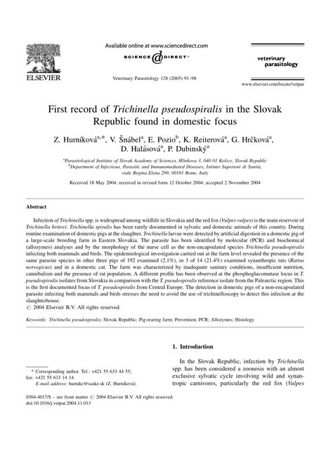 Pdf Morphological And Genetic Characterization Of Echinococcus