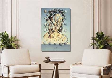 Salvador Dali Galatea Of The Spheres Canvas Art Print Boho Wall Decor