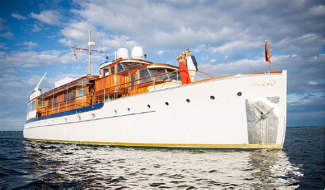 Restored 1947 Classic 80 Foot Trumpy For Sale