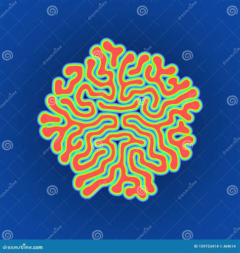 Turing Morphogenesis Reaction Diffusion Pattern Cartoon Vector