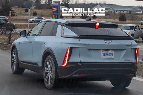 Cadillac Lyriq Sport In Light Blue Paint Spotted Testing