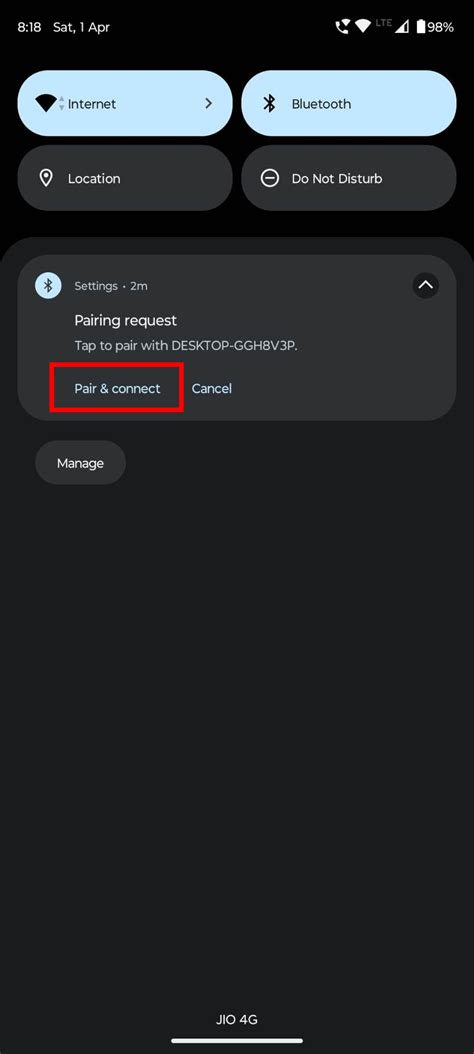 Прехвърляне на файлове между Android и Windows 11 чрез Bluetooth