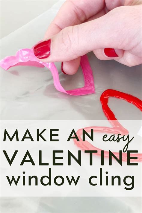 Diy Window Clings My Pear Tree Home Diy Window Clings Valentines Window Display Window Clings