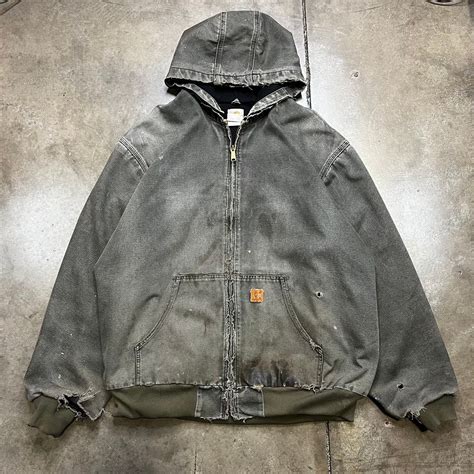 Vintage Vintage Y2k Carhartt Workwear Jacket Sun Faded Thrashed Grailed