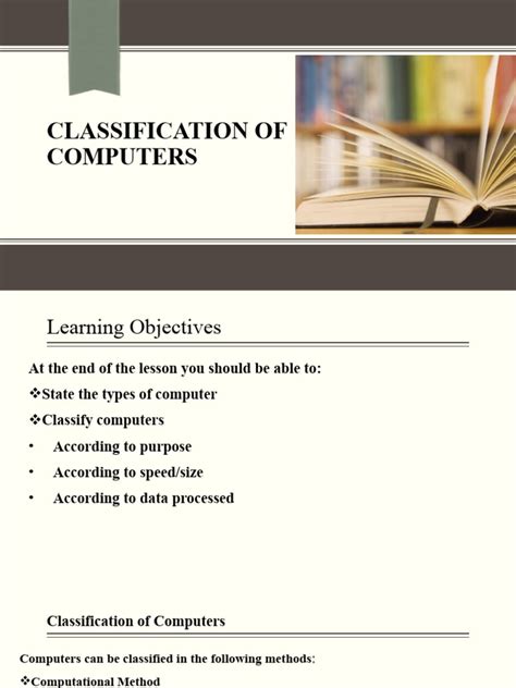 Classification Of Computers Pdf Mainframe Computer Data