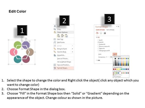 Circular Process Flow Diagram And Icons Powerpoint Template