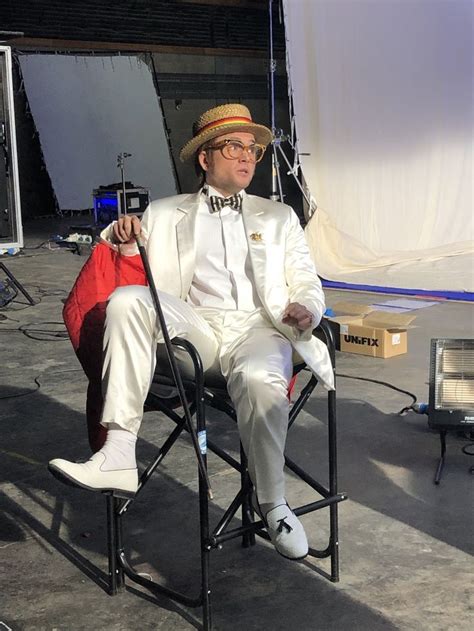 Taron Egerton Rocketman Im Still Standing Outfit