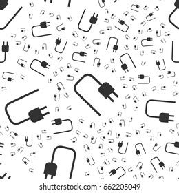 Electric Socket Seamless Pattern Stock Vector Royalty Free 605372573 Shutterstock