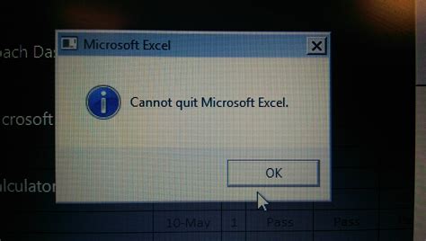 Cannot Quit Microsoft Excel R Softwaregore