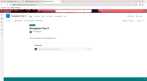 Missing Page Header While Navigating From One Site To Another · Issue