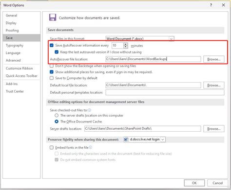 Ms Word Backup File How To Do Automatically 3 Ways