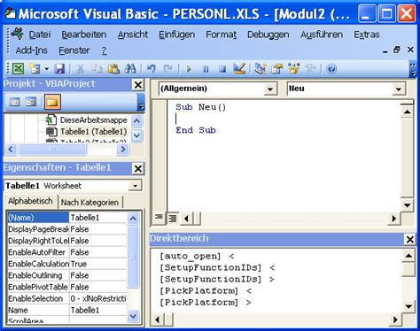 Excel Makros In Allen Arbeitmappen Verfügbar Machen