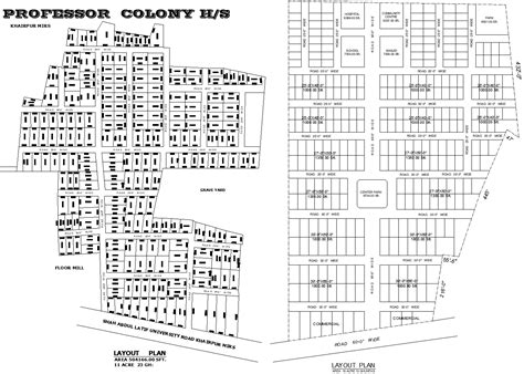 Download Residential Plotting Scheme Layout Design Dwg File