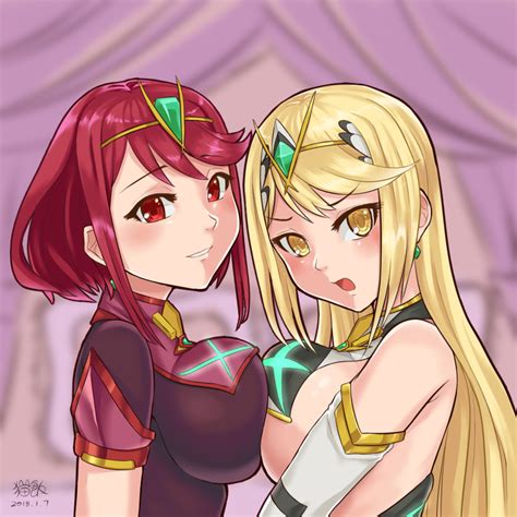 Pyra And Mythra Xenoblade Chronicles And More Drawn By Maofan Nekohan Danbooru