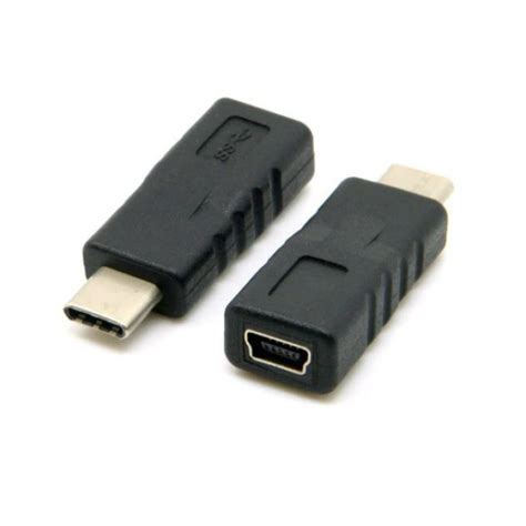 Mini Usb Female To Type C Male Adapteris P Reja Sikumi Lv