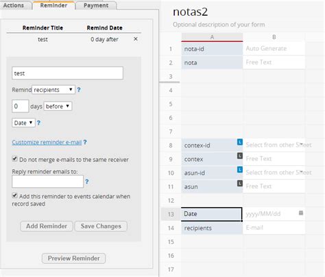 Reminders Multiple Recipients From An E Mail Field In The Sheet