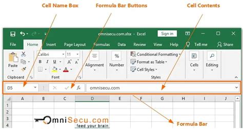 Different Components Of Excel Workbook User Interface