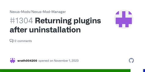 Returning Plugins After Uninstallation · Issue 1304 · Nexus Modsnexus
