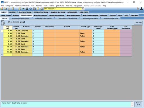 General Project Tables Monitoring Tool