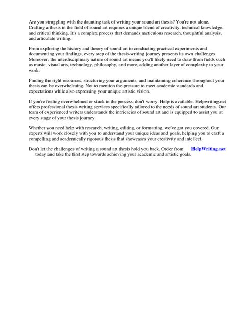 Sound Art Thesis Pdf Creativity Theory