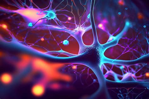 Premium Photo Scientific And Technological Abstract Image Of Biological Neural Networkai