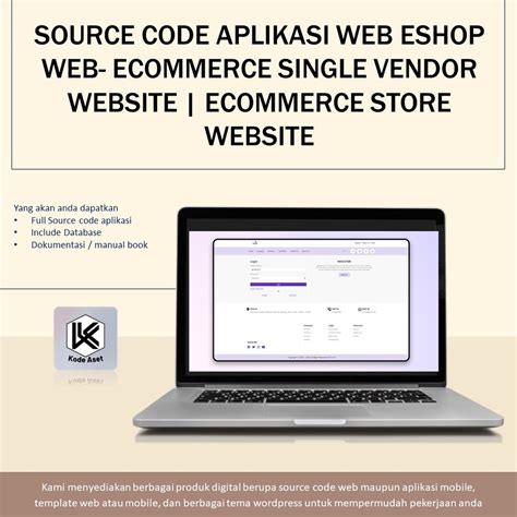 Jual Source Code Aplikasi Web Eshop Web Ecommerce Single Vendor