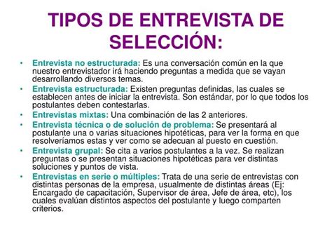 Ppt Tipos De Entrevista De Selecci N Powerpoint Presentation Free