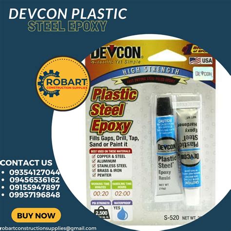 Devcon Plastic Steel Epoxy Commercial And Industrial Construction Tools And Equipment On Carousell