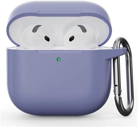 Qwyj Funda Para Apple Airpods 4 2024 Case Carcasa Protección De Silicona Elástica Para Apple