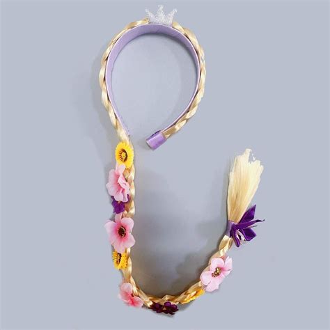 Pelucas De Vestir De Princesa Diadema Larga Trenzada De Princesa