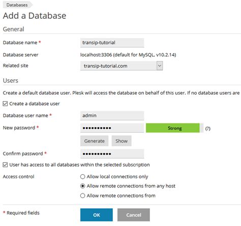 Plesk Tutorial Series 5 Website Database And Ssl Transip