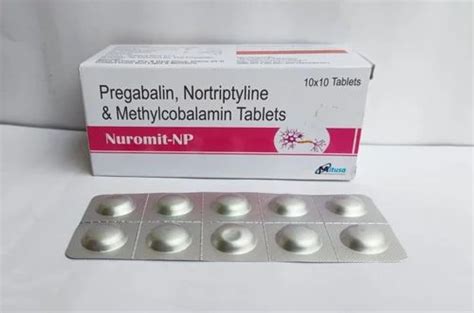 Pregabalin Nortriptyline And Methylcobalamin Tablets 10 X 10 At Rs 1550 Box In Ganganagar