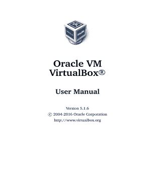 Fillable Online Oracle VM VirtualBox User Manual Oracle Software Downloads Fax Email Print