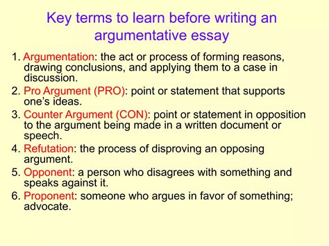 Argumentative Essayppt