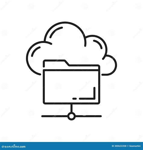 Cloud Storage And Network Database Server Icon Stock Illustration Illustration Of Database