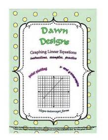 A Book With The Title Drawn Designs Graphing Linears
