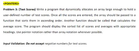 Solved Problem 3 Test Scores Write A Program That