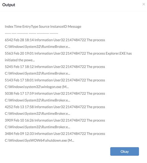Script To Fetch Event Logs Of Shutdown Events On Windows Devices Hexnode Help Center