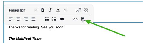adding an unsubscribe link mailpoet knowledge base