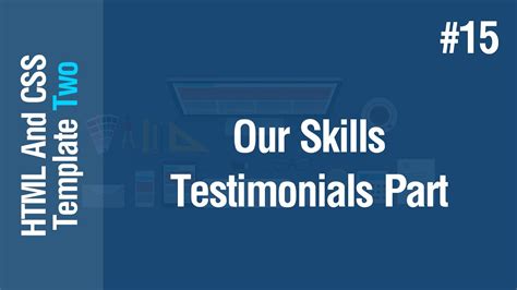 Arabic Html And Css Template Two 2021 15 Our Skills Testimonials Part Youtube