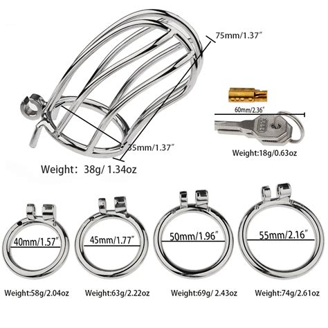 Stealth Lock Male Chastity Device Metal Cock Cage Erotic Urethral Lock