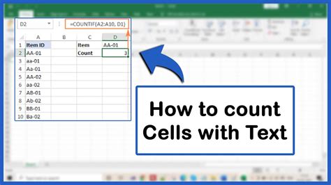 How To Count Cells With Text In Excel Ways To Count Cells That Contain