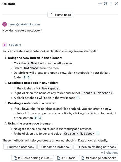 Databricks Assistant を使用する Azure Databricks Microsoft Learn